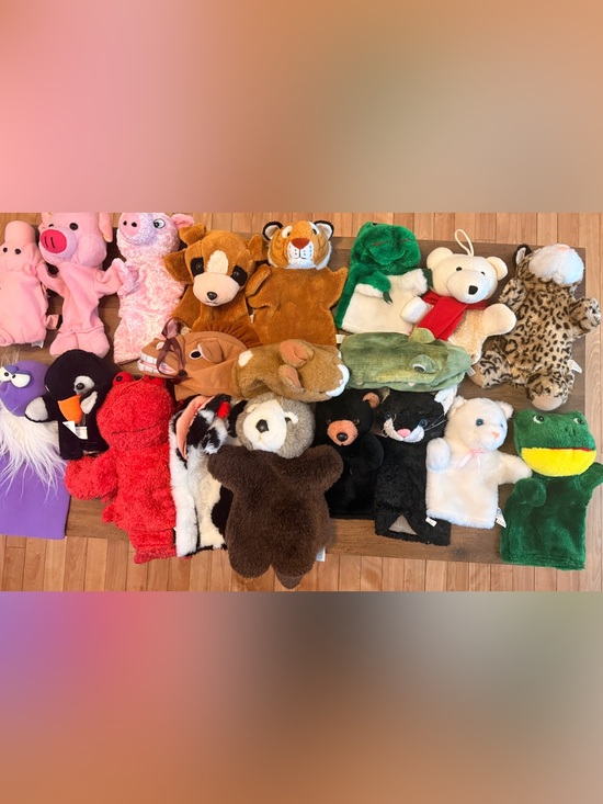 Toys | Hand Puppets Plush Lot Set Of 2 Pretend Toy Dolls Large Set ...